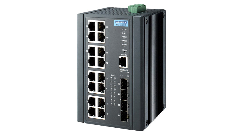 Advantech 16Ge Poe +4G Sfp Managed Switch – Avendor