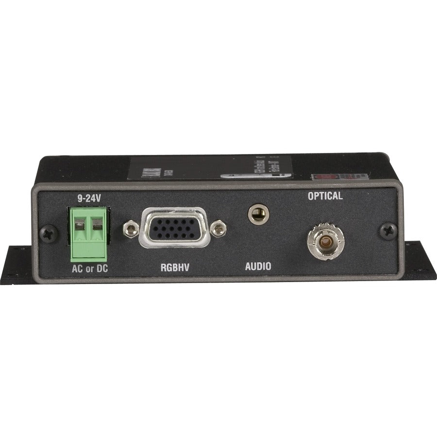 Black Box Vga/Stereo-Audio Fiber Extender Transmitter - (1) St Optical ...