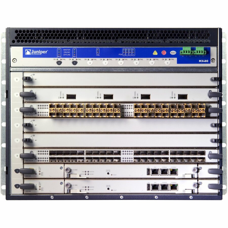 Juniper MX480-PREMIUM3-AC Universal Edge Router with AC Power Supply ...