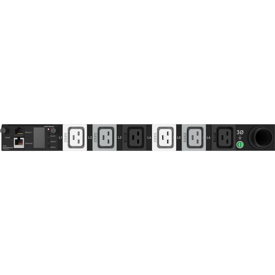 HPE P9R80A 3Ph 17.3kVA Metered Modular PDU 6xC19 60A 4-Wire 1U – Avendor