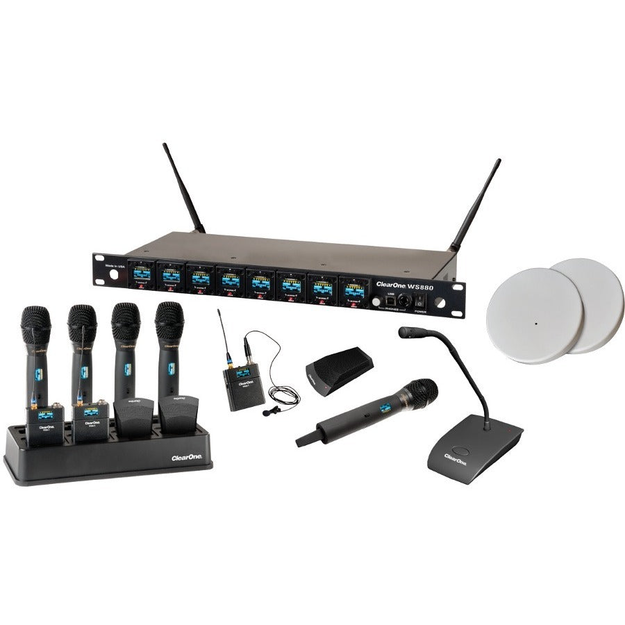 ClearOne WS840 4-Channel Wireless Microphone System Receiver – Avendor