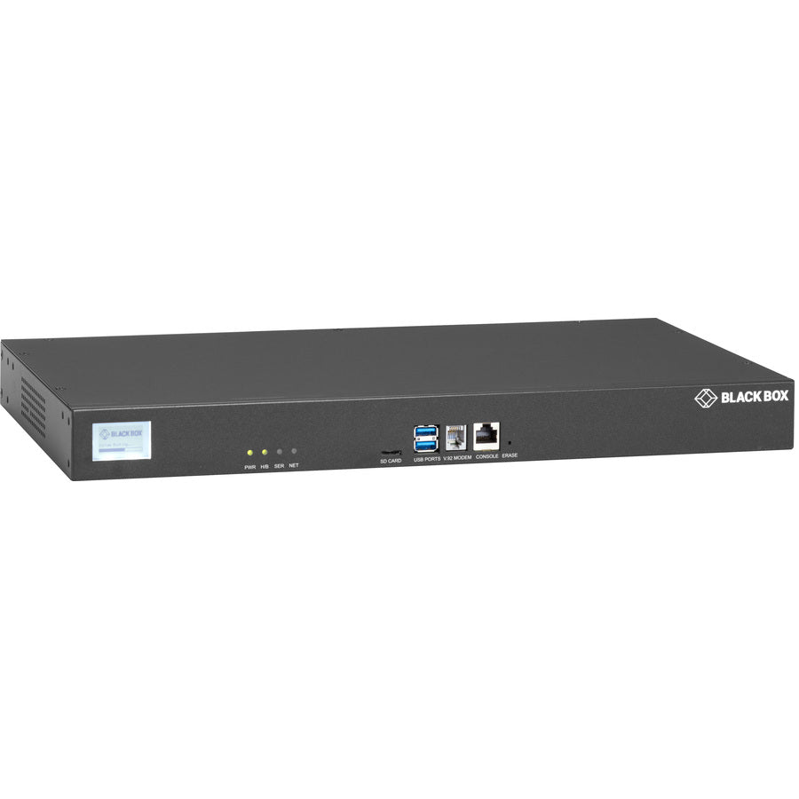 Black Box Console Server - Pots Modem, Dual 10/100/1000, 16-Port, Taa ...