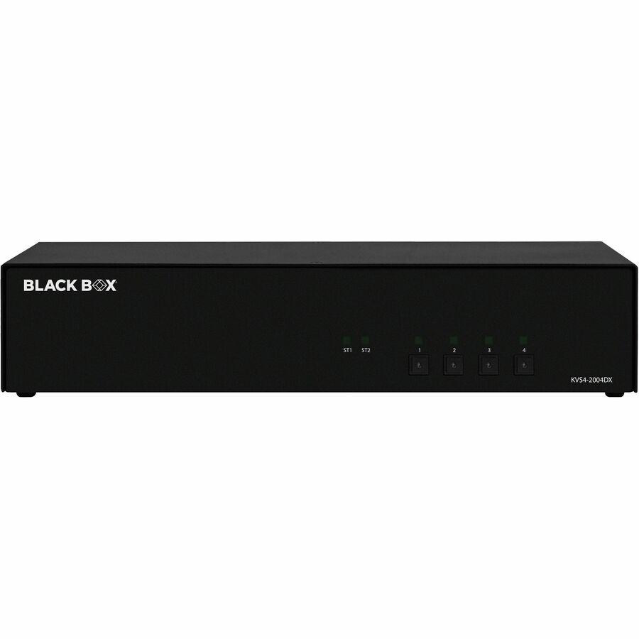 Black Box Kvm Switch Niap 4.0 Certified - 4 Port Dual-Monitor Dvi-I Ca ...