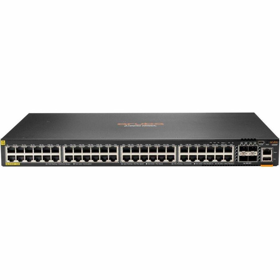 HPE Aruba CX 6200F 48G PoE+ 740W Switch JL728B#ABA | 4 SFP+ Uplinks ...