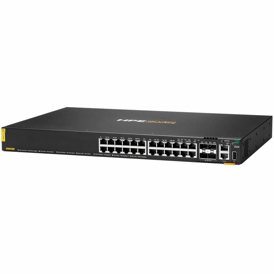 HPE Aruba CX 6200F 24G PoE+ 4SFP+ 370W Switch JL725B#ACF | Layer 3 ...
