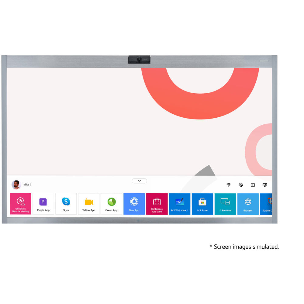 LG One:Quick Works - 55" 4K UHD All-in-One Video Conferencing Display ...