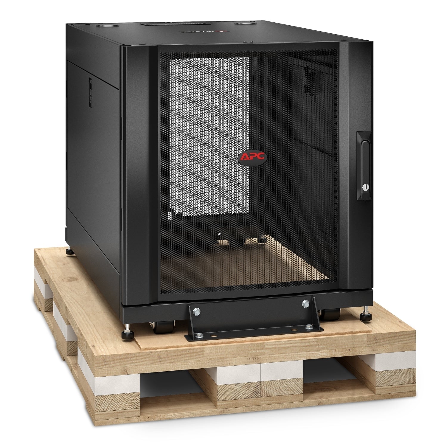 APC NetShelter SX AR3103SP 12U Rack Enclosure, Shock Packaging, Black ...