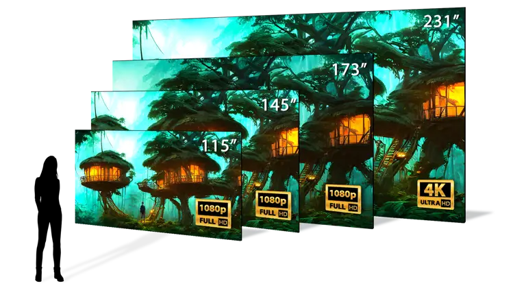 Planar Luminate Ultra W Complete HD 231 Outdoor MicroLED Video Wall ...