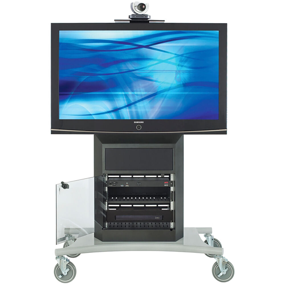 AVTEQ RPS-1000S-E Mobile Cart for Single Display up to 75" with Audio ...