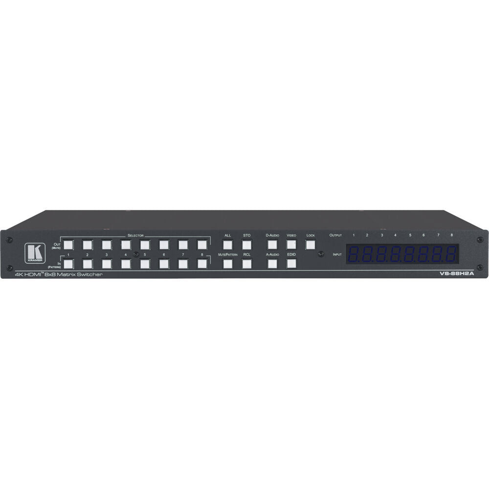 Kramer VS-88H2A 8×8 4K60 HDMI Matrix Switcher with Audio Breakaway ...